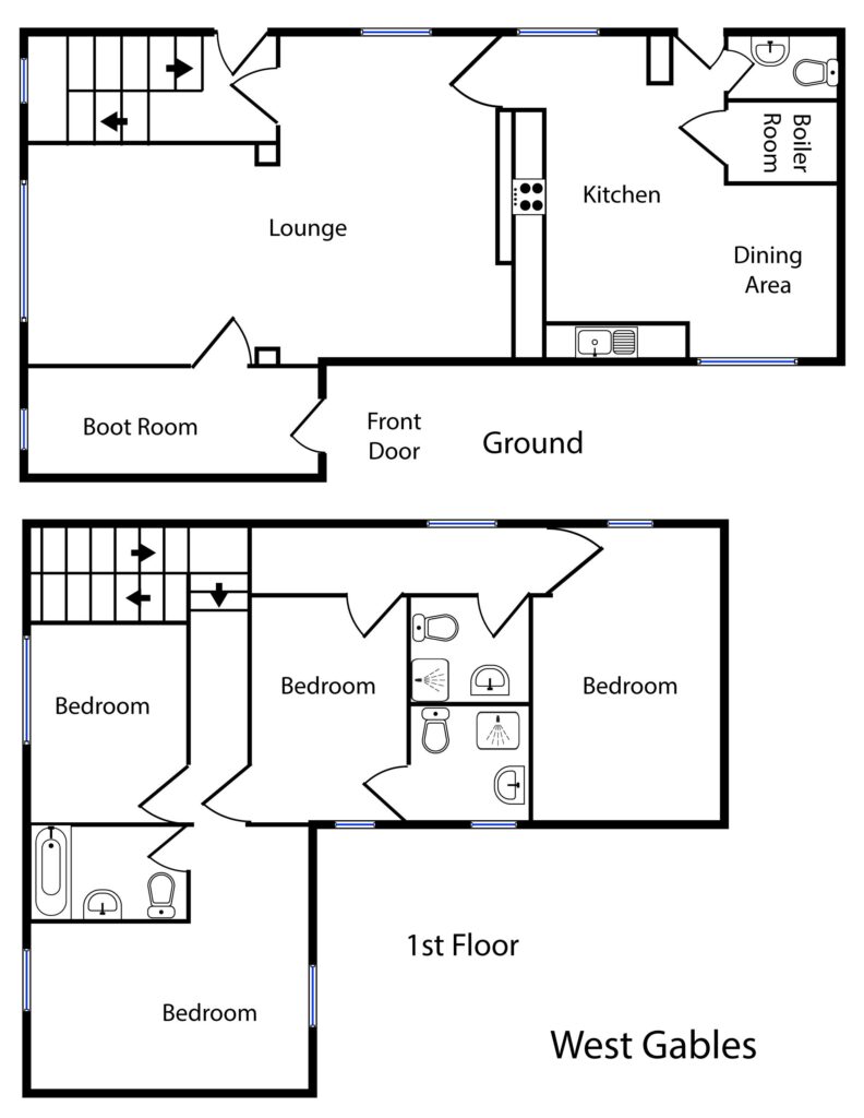 West Gables Floor Plan - Arley Hall & Gardens